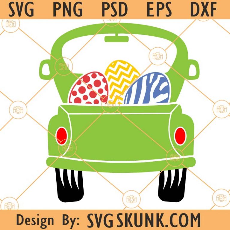 Easter truck with eggs svg, Easter truck Clipart svg, Easter Eggs nSvg ...