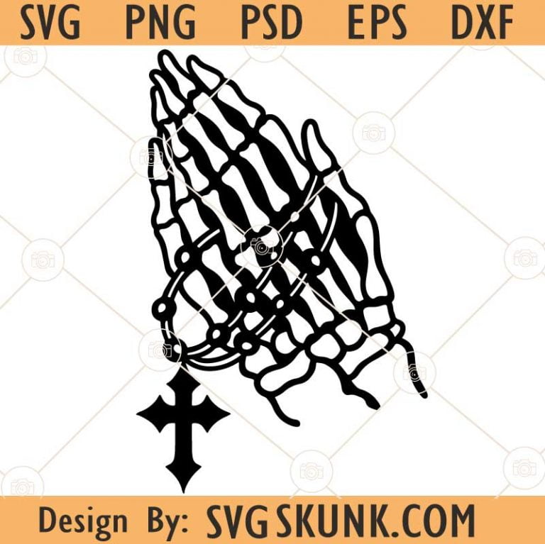 Praying Skeleton hands svg, praying hands svg, Skeleton hands svg - SVG ...