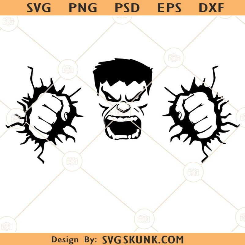 Angry Hulk Svg , Hulk Face Svg, Hulk Hands Svg, Hulk Svg, Hulk Fist Svg ...