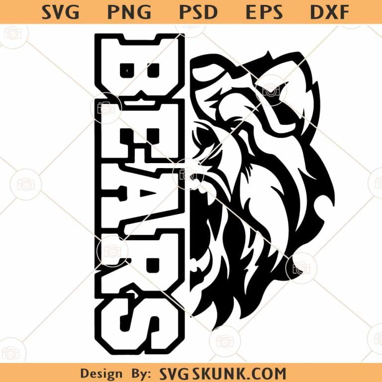 Bears Football SVG, Bears Mascot svg, Chicago Bears svg - SVG SKUNK
