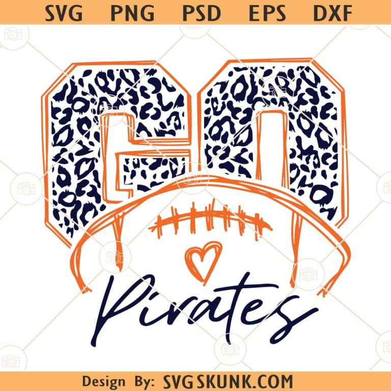Go Pirates Leopard SVG, Pirates Mascot SVG, Pirates svg, School spirit ...