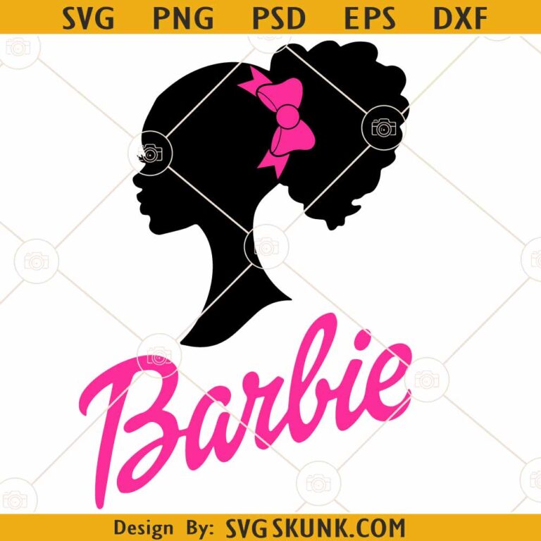 Black Barbie doll svg, Barbie doll svg, Barbie afro svg