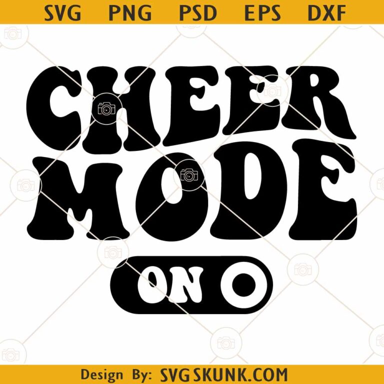 Cheer mode on SVG, Wavy Letters SVG, Cheer Mom SVG, Cheer Dad SVG ...