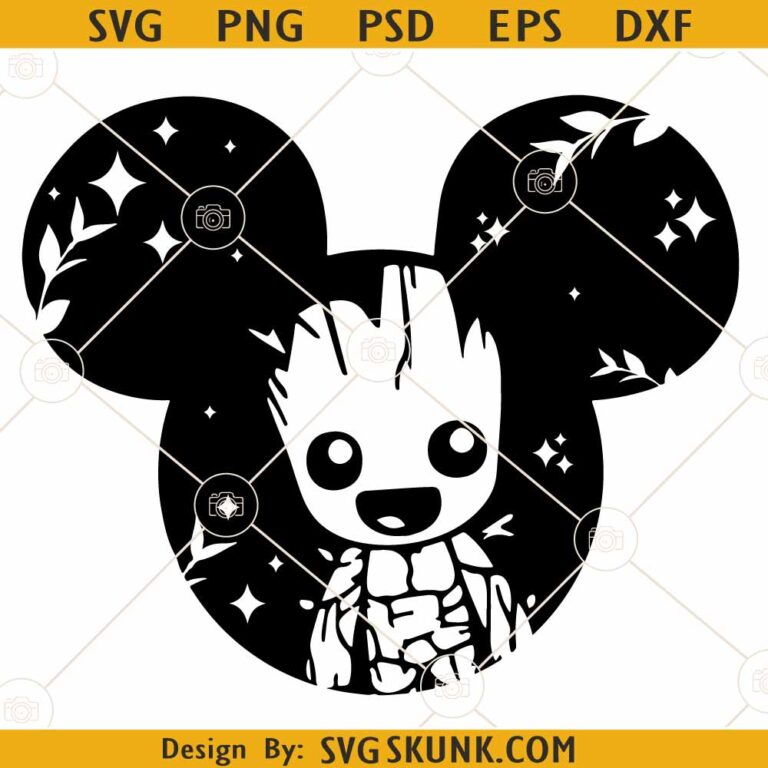 Groot Mickey Ears SVG, The Incredibles Disneyland SVG, Baby Groot Mouse ...