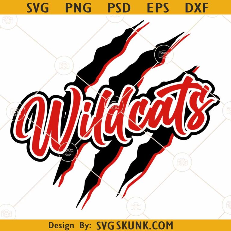 Wildcats Red Claws SVG, Wildcats SVG, Los Angeles Wildcats SVG ...