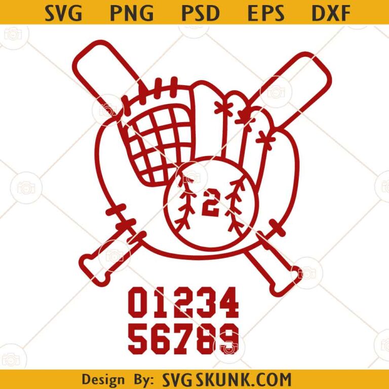 Baseball Birthday with numbers SVG, Baseball Birthday SVG, boy birthday svg