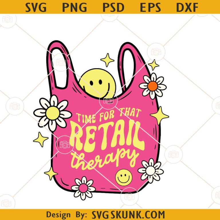 Time for that retail therapy SVG, shopping quote svg, retail therapy svg