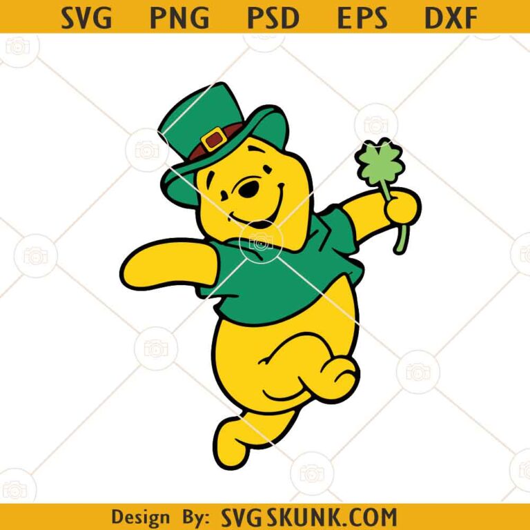 Winnie The Pooh St Patrick SVG, Irish Winnie The Pooh SVG, Disney St ...