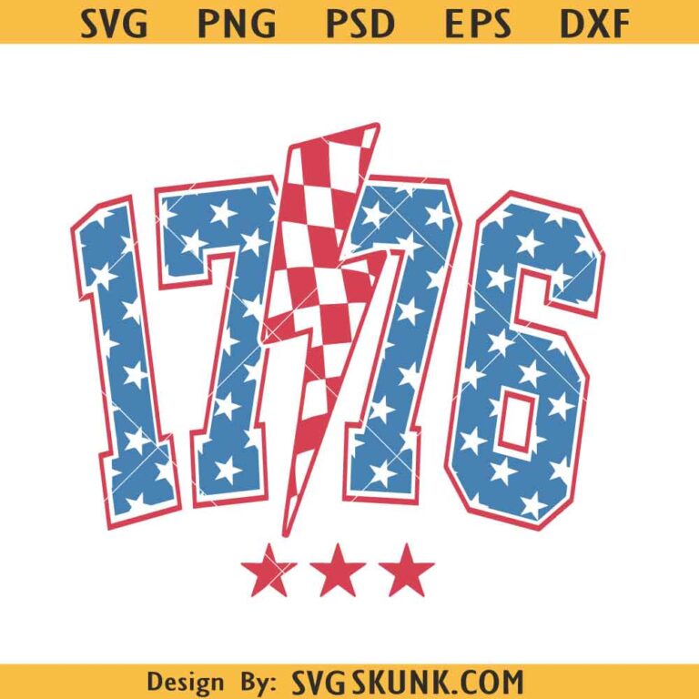 1776 USA flag Patriotic SVG, distressed 1776 Fourth of July svg, 1776 ...