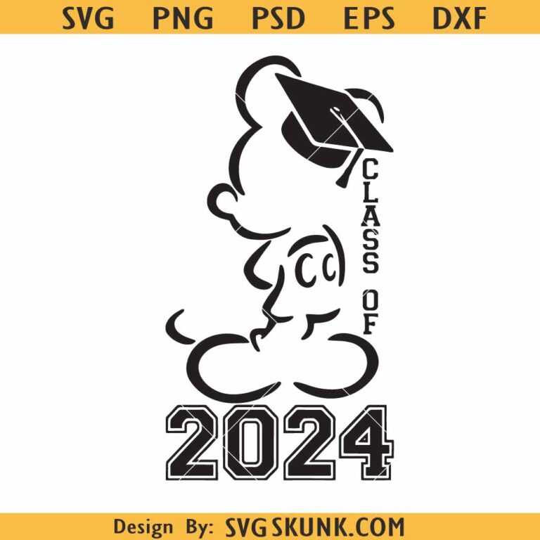 Mickey senior class of 2024 svg, Mickey Mouse graduation 2024 svg ...