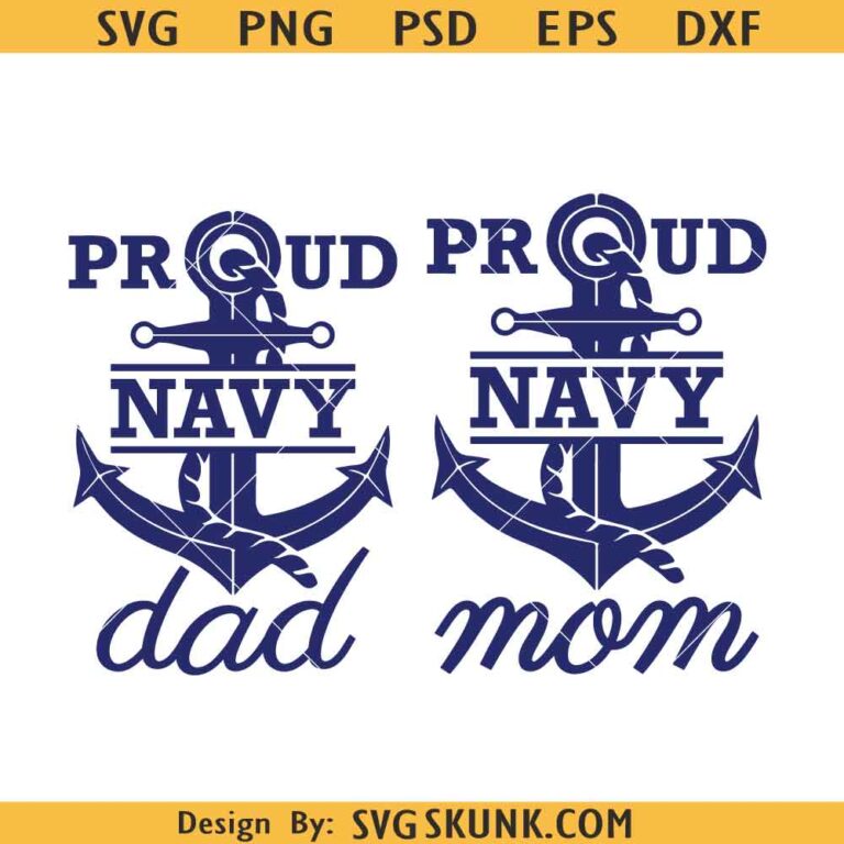 Proud Navy Mom dad SVG, Navy dad svg, Navy mom svg