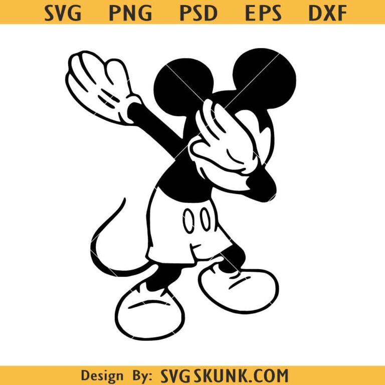 Dabbing Mickey Mouse SVG, Mickey Mouse Dabbing SVG, Disney Mickey Svg ...