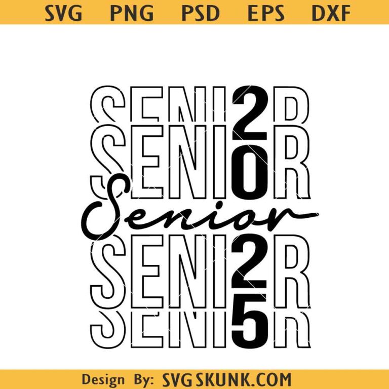 Senior 2025 svg, Class of 2025 svg, 2025 Graduate svg, Graduation 2025 svg