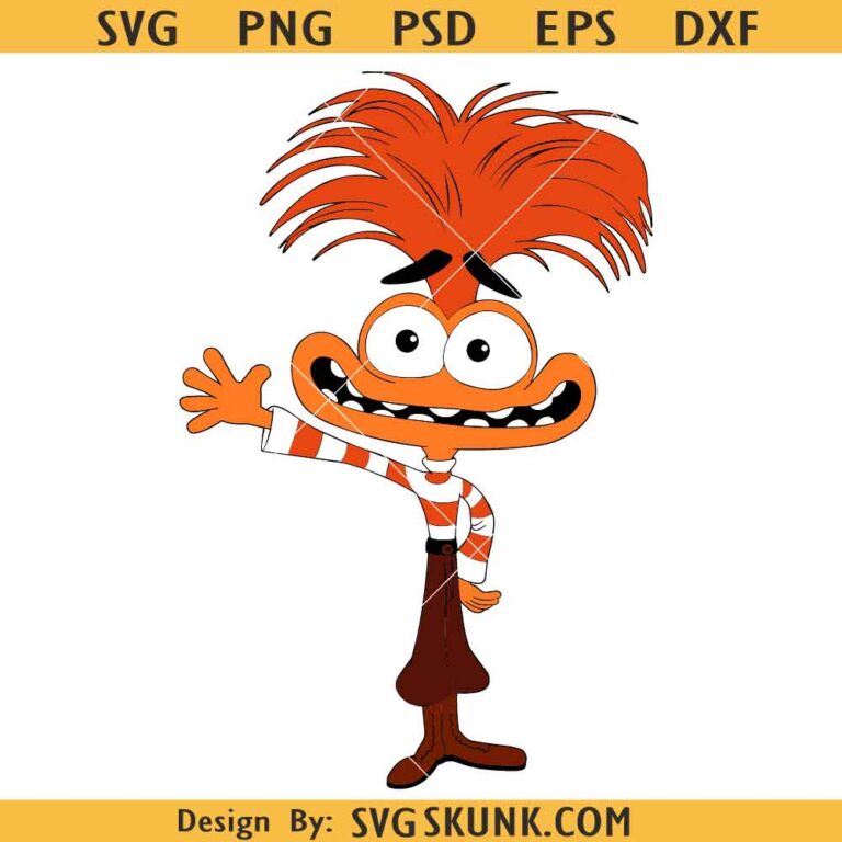 Anxiety Character from Inside Out Movie svg, Disneyland Inside Out Svg ...