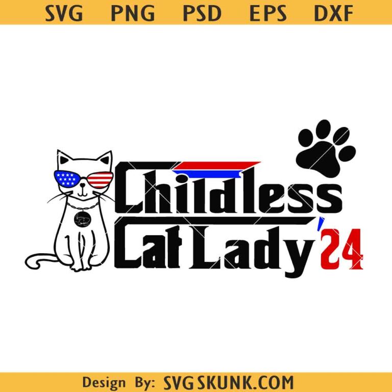 Childless Cat Lady 2024 SVG, Kamala Harris For President SVG Childless Cat Lady 2024 SVG, Kamala Harris For President SVG
