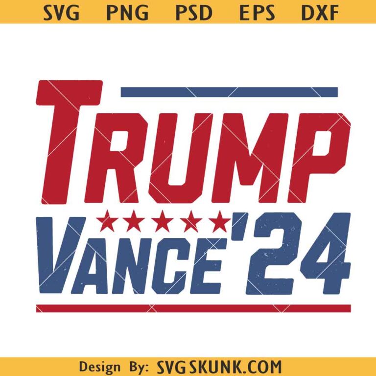 Distressed Trump Vance 2024 SVG, Trump Vance 24 SVG, Republican president svg