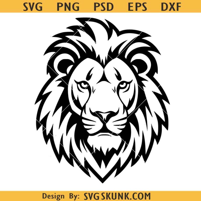 Lion head svg, lion face svg, Lion head clipart, Lion king svg