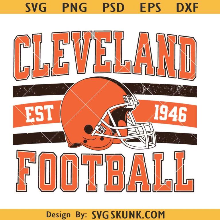 Cleveland Football SVG, Cleveland Football Helmet SVG, Cleveland Svg ...