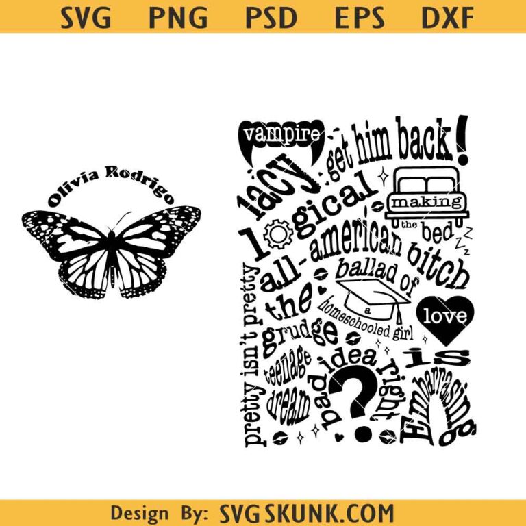 Guts Olivia Tracklist SVG, GUTS Tracklist SVG, Album Trackless Poster ...