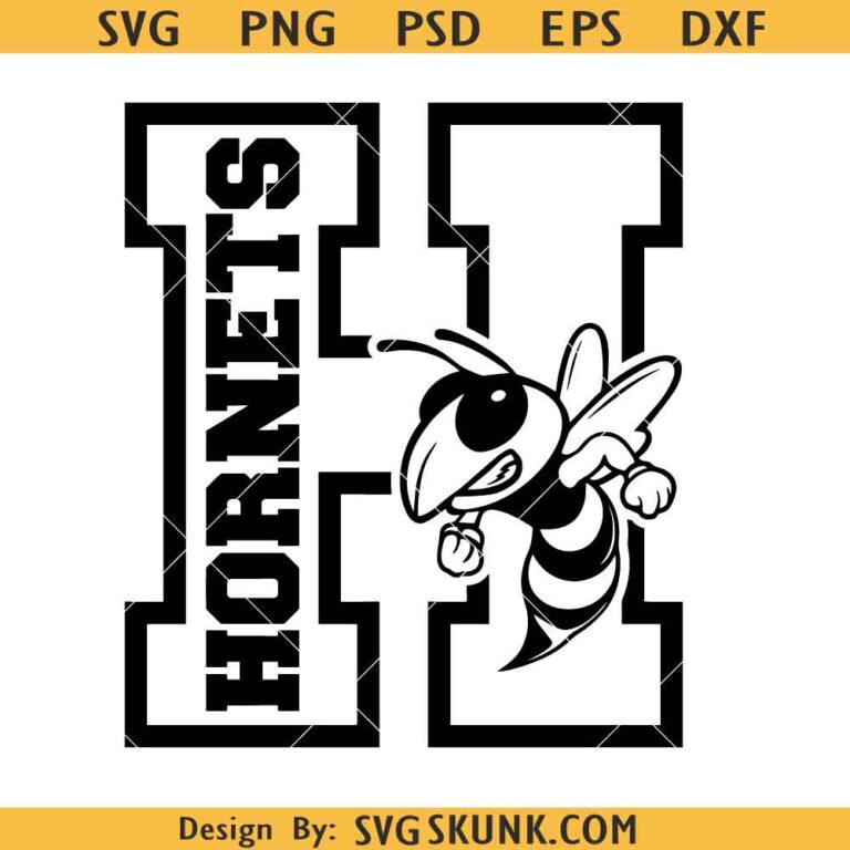 Hornets Mascot SVG, Hornets Logo SVG, Hornets SVG, Hornets Football Svg