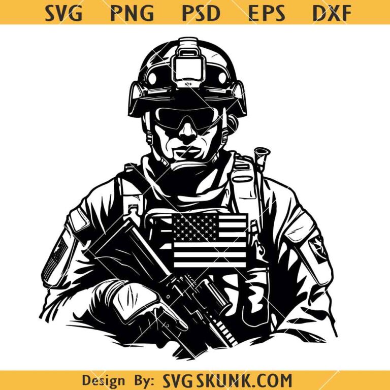 US Soldier svg, US Soldier SVG, Veteran Soldier svg, American Troops ...