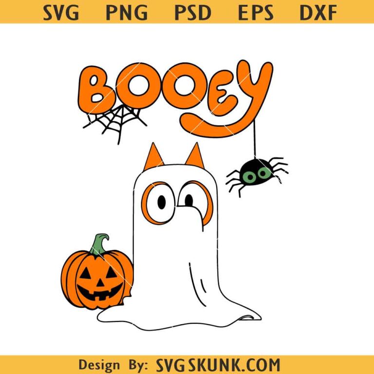 Booey Bluey dog Halloween SVG, Bingo Halloween svg, Bluey Halloween svg