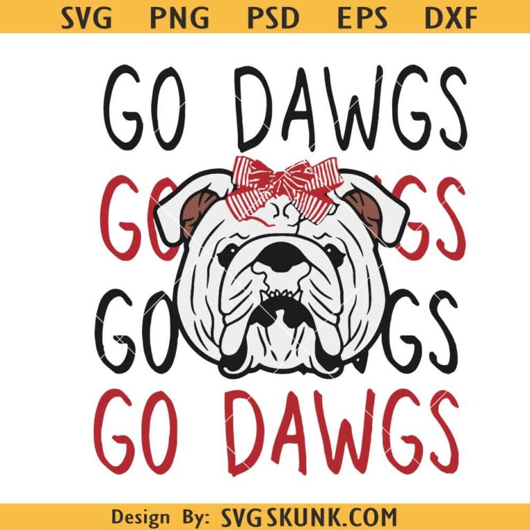 Go Dawgs svg, Georgia Bulldogs svg, Bulldogs football svg, NFL team svg