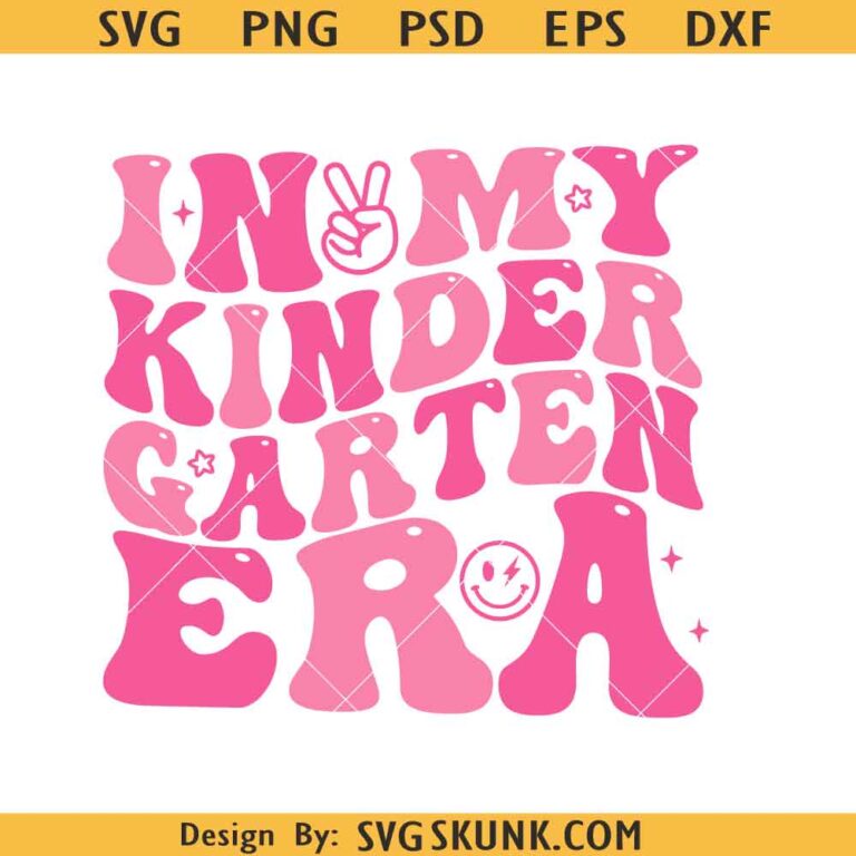 In My Kindergarten Era Groovy Svg, kindergarten teacher svg, back to ...