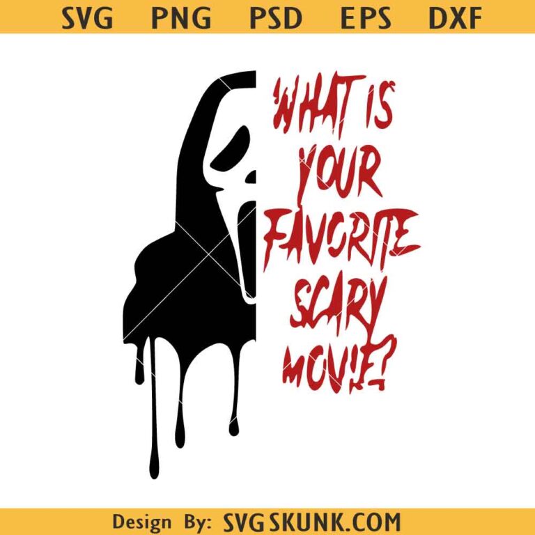 What's your favorite scary movie SVG, scream ghostface SVG, Scream ...