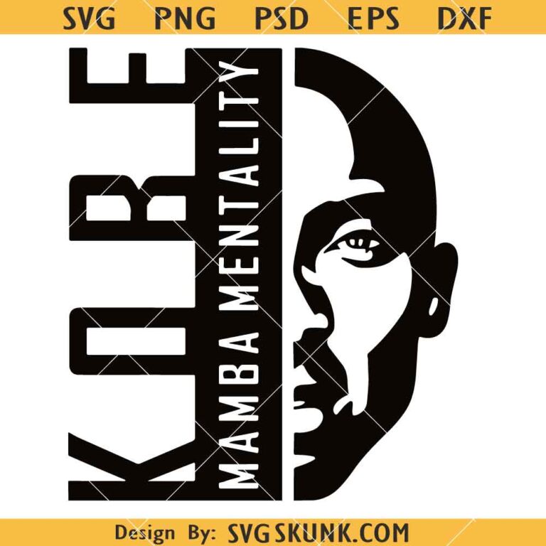 Kobe Bryant Mamba Mentality SVG, Kobe Bryant SVG, NBA player svg