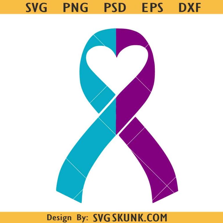 Suicide prevention ribbon SVG, Semicolon Svg, Suicide Prevention ...