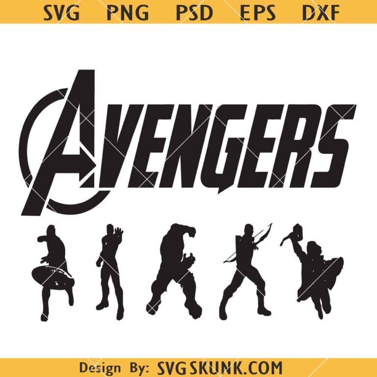 Avengers SVG, Marvel Svg, Super Hero Svg, Avengers Heroes Logo Svg ...
