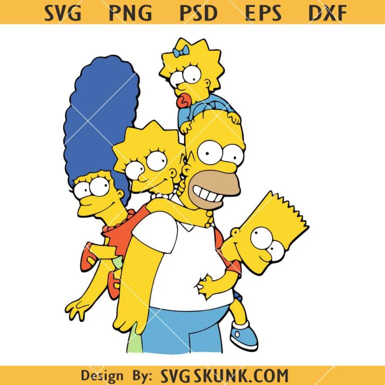 Bart Simpsons family SVG, Simpsons Brothers Svg, Family Simpson Svg ...