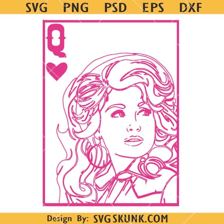 Dolly Queen of hearts SVG, Dolly Rebecca Parton SVG, Country Music ...