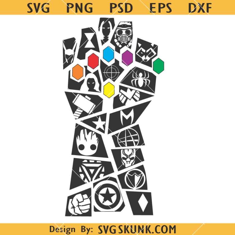 Gaunlet Avengers SVG, Avengers svg, Thanos svg, infinity gauntlet svg ...
