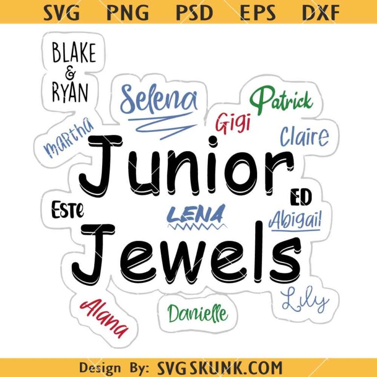 Junior Jewels SVG, Taylor Swift’s Albums SVG, You Belong With Me SVG