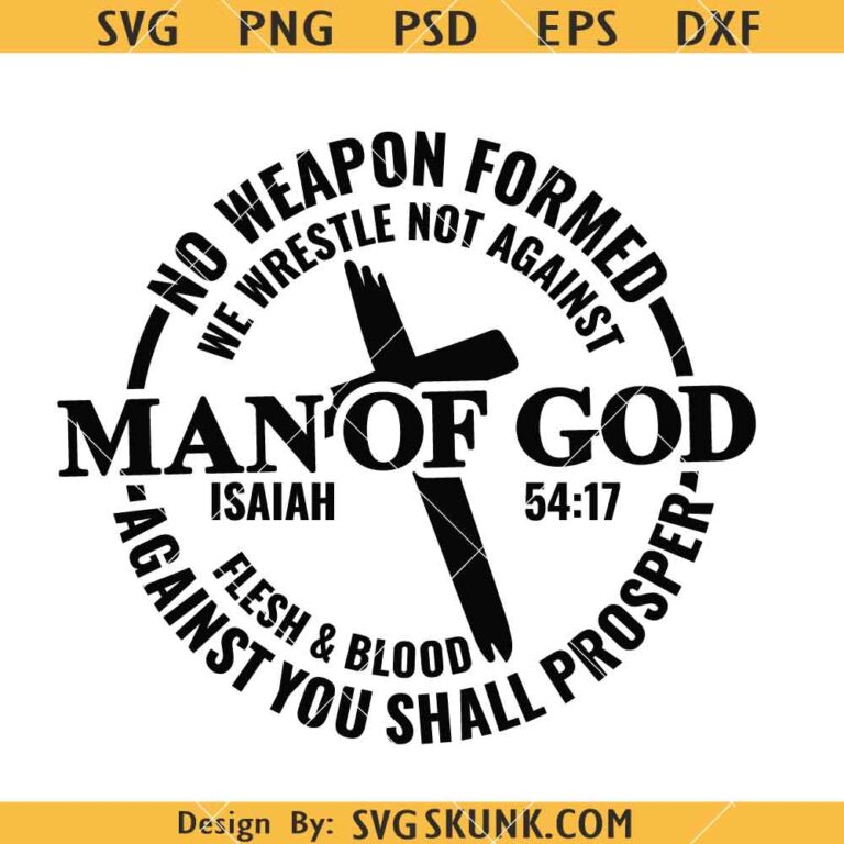 Man Of God SVG, Christian Svg, Man Of Faith Svg, Religious Svg