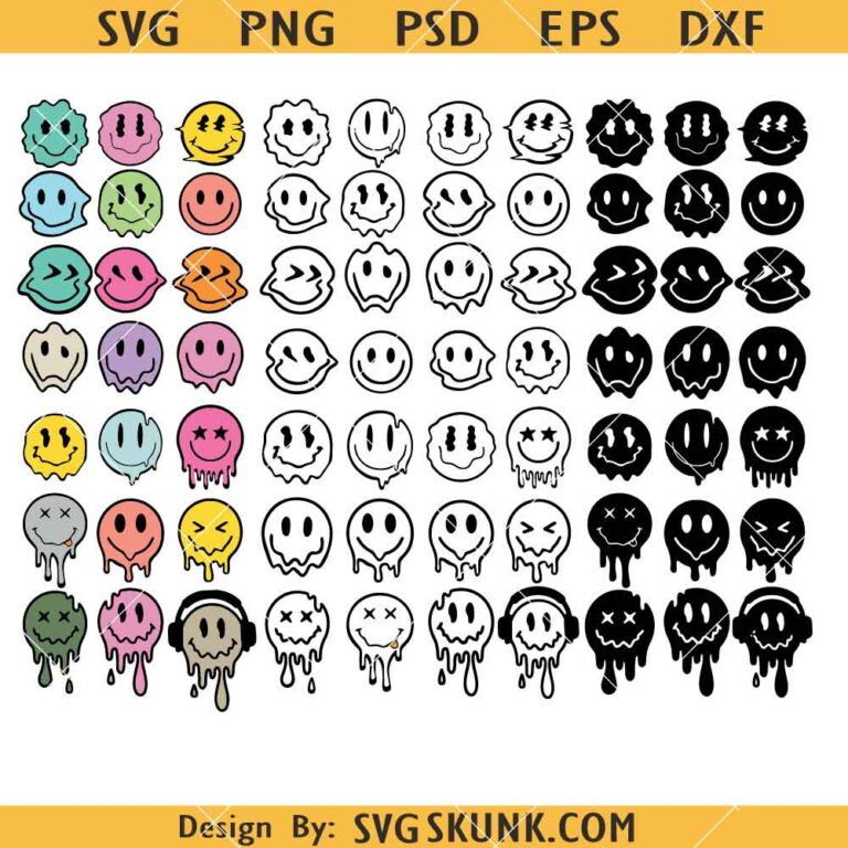 Smiley face Bundle svg, Smiley face svg, Happy Face SVG, Emoji SVG