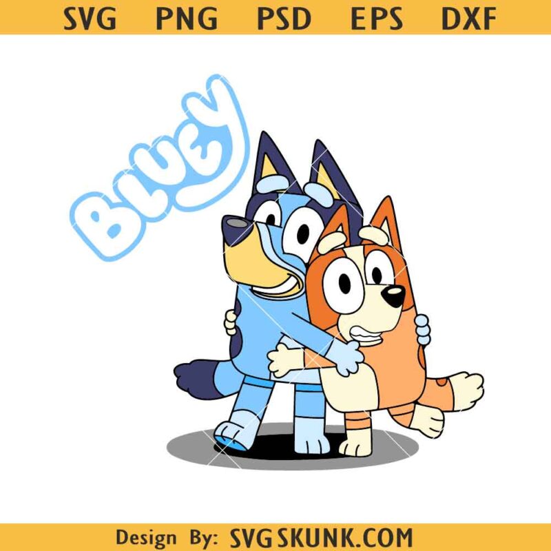 Bluey and Bingo SVG, Bluey cartoon svg, Bingo Heeler svg, Bluey Heeler svg