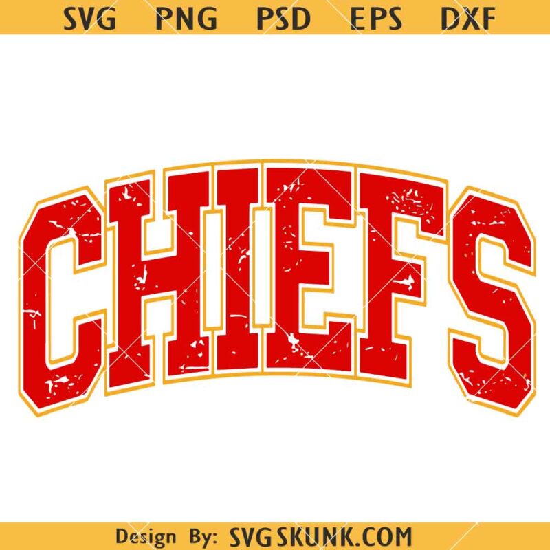 Chiefs distressed varsity font SVG, Kansas City Chiefs SVG, Chiefs Logo ...