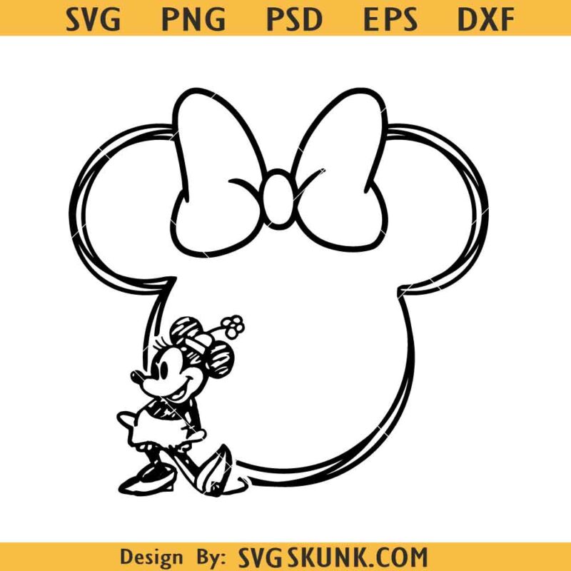 Family Vacation Sketch Mousehead Svg, Mouse Head Svg, Disney Family SVG