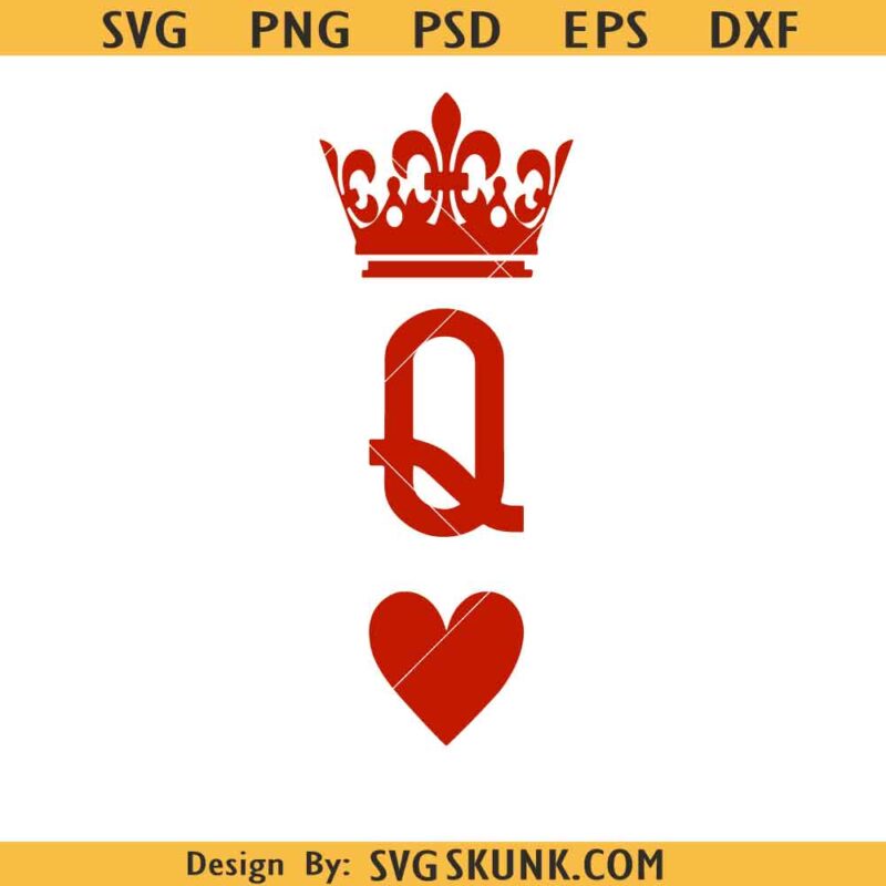 Queen Svg, Mom Svg, Boss Mom Svg, Queen Cut File, Queen Mom Svg, Queen of Hearts Svg