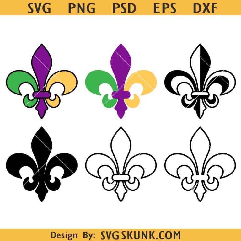 Fleur de Lis Svg Bundle, Saints Fleur Symbol Svg, Fleur de Lis Clipart ...