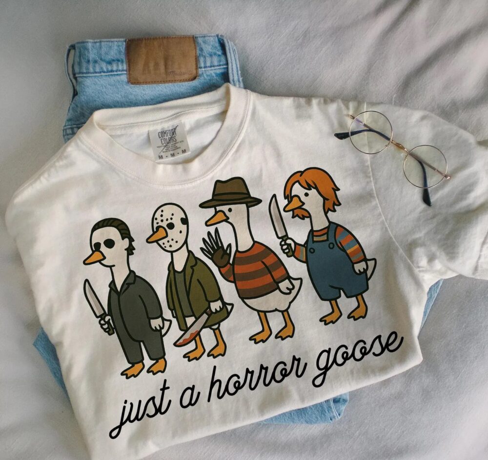 Just a horror goose png svg, Halloween Silly Goose png svg, Halloween ...