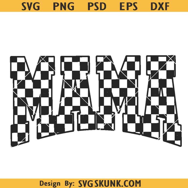 Mama Distressed Checkered SVG, checkered mama svg, mama distressed svg png