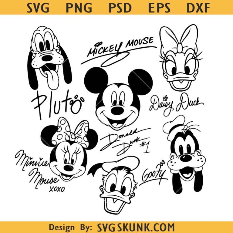 Mickey And Friends Svg, Disney Friends SVG, Mickey Co Svg