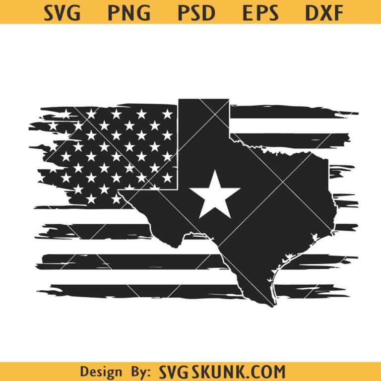 Distressed Texas flag SVG, Texas map USA flag svg, American flag svg ...