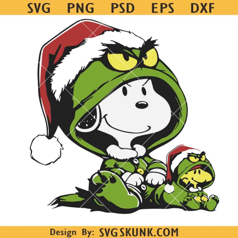 Funny Snoopy Grinch Christmas PNG SVG, Snoopy Grinch Christmas PNG SVG ...