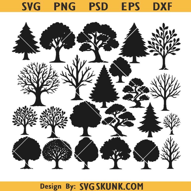 Tree SVG bundle, Forest Tree Svg, Tree Roots Svg, Tree Clipart, Tree ...