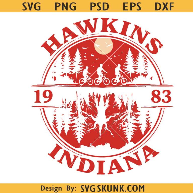 Hawkins 1983 Indiana PNG SVG, Upside Down SVG, Movie Lover SVG